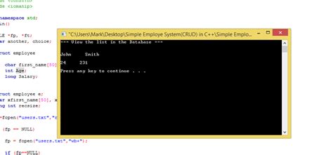Simple Employee Systemcrud In C Free Source Code Sourcecodester