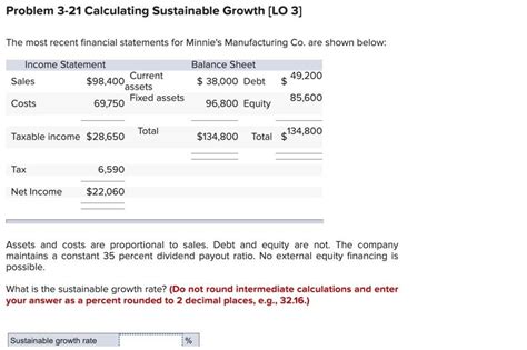 solved problem 3 21 calculating sustainable growth [lo 3]