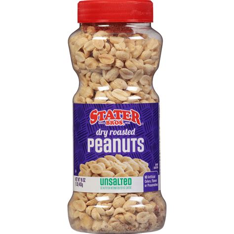 Stater Bros Markets Peanuts Unsalted Dry Roasted 16 Oz Delivery Or