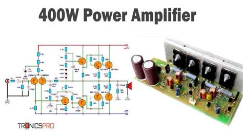 W Amplifier Circuit Using SD SB TRONICSpro
