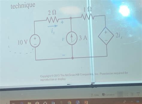 solved find ix and v using nodal and mesh analysis