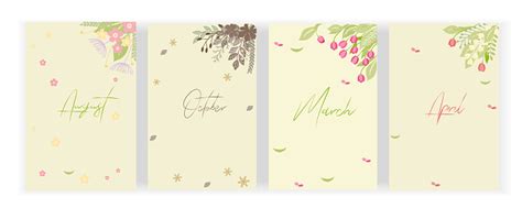 트렌디 한 가을 가을 봄 여름 꽃 배경 세트 소셜 미디어 게시물 모바일 앱 카드 초대장 배너 디자인 및 웹 인터넷 광고를위한 그래픽 디자인 벡터 일러스트레이션 0명에 대한