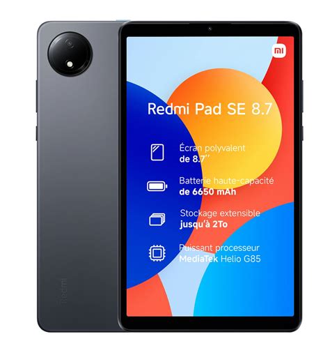 XIAOMI REDMI PAD SE GRIS 4 GO 64 GO Achetez Au Meilleur Prix