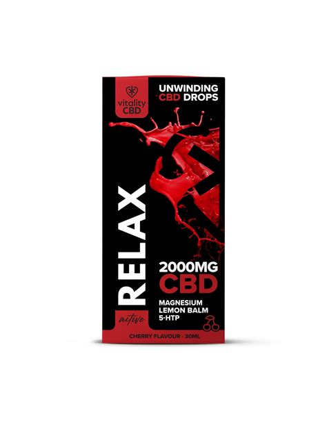 Vitality Cbd Active Cbd Relax Drops 30ml