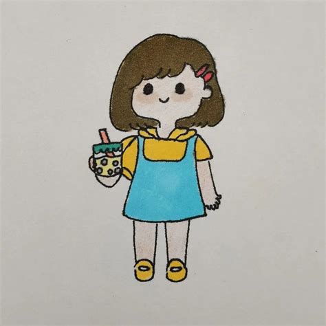 简笔画小女孩儿 简笔画小女孩儿图片 苗苗知道