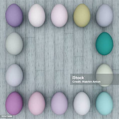 밝은 나무 배경에 부활절 달걀에서 프레임 공간에 복사 합니다 3d 렌더링 0명에 대한 스톡 사진 및 기타 이미지 0명 갈색 계절 Istock