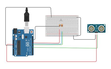 Circuit Design Smart Parking Tinkercad