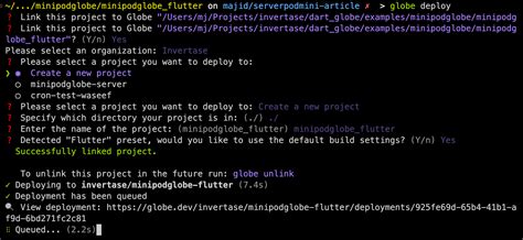 getting started with serverpod mini and globe
