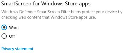 SmartScreen Configuring And Disabling Windows Defender