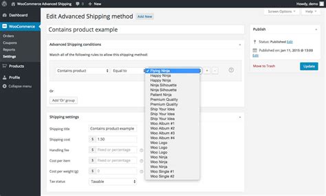woocommerce advanced shipping by sormano codecanyon