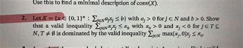 Solved 2 Let X X 0 1 N JNajxjb With Aj 0 For JN And Chegg Com