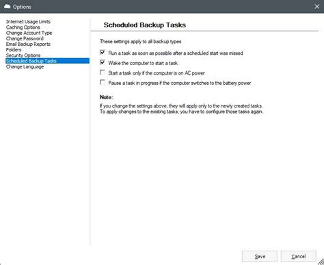 Configure Online Backup And Recovery Manager For Windows