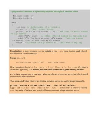 First C Program PDF Programming Languages Computing