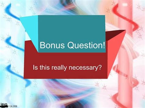 Bonus Question Ppt