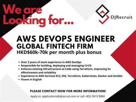 Happy Friday Looking For Aws Devops Engineer Feel Free To Get In
