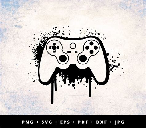 Gaming Controller Svg Controller Svg Spatter Svg Video Game Controller Svg Ps4 Svg Ps4