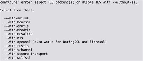 Please Select Your Tls