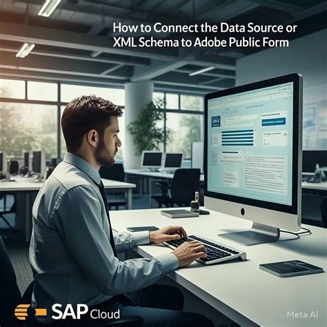 how to connect the data source or xml schema to adobe form in sap