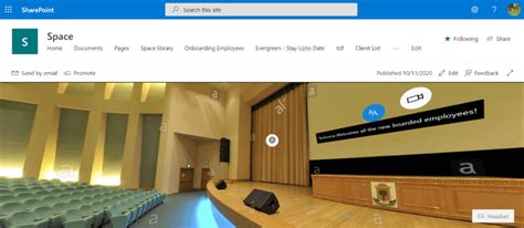 Sharepoint Spaces Using Virtual Tour Webpart