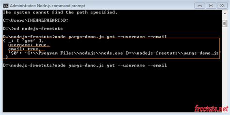 Module Yargs Options Trong Nodejs Freetuts