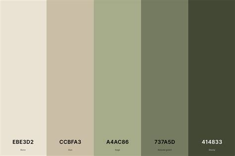 25 Best Neutral Color Palettes With Names And Hex Codes Green Colour