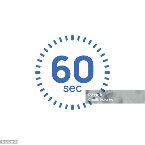 60 초 타이머 시계 60초 스톱워치 아이콘 카운트다운 시간 디지털 스톱 크로노미터 60에 대한 스톡 벡터 아트 및 기타 이미지 60 계시기 달리기 Istock