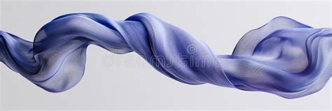Abstract Flowing Blue Fabric Elegant Design Soft Curves Dynamic