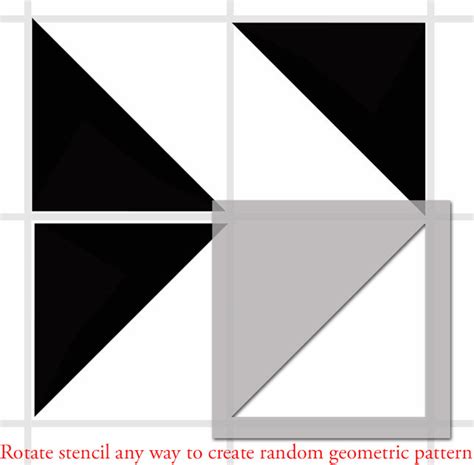 Triangles Pattern Tile Stencil Idealstencils
