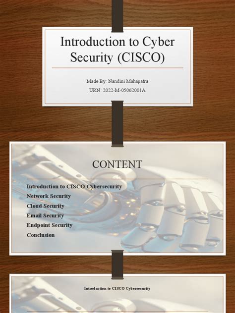 Introduction To Cyber Security Cisco Ppt Slides Pdf Computer Security Security