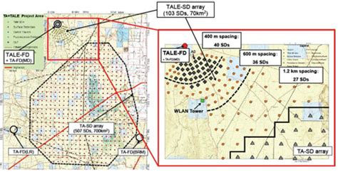 layout of the telescope array detector site the main array is shown on