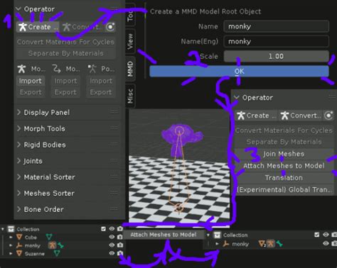Create Export X Files In Blender Using PMXE Blender LearnMMD