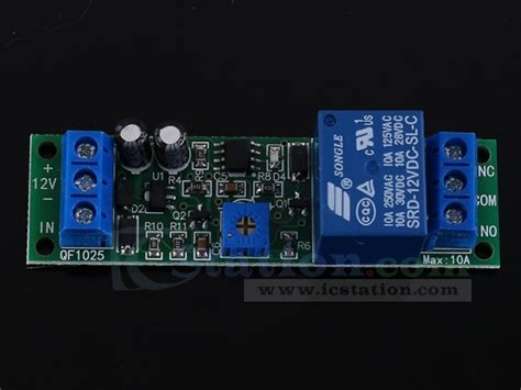 DC V Minute Delay Relay Module A Switch Controller Adjustable Trigger Delay Circuit Board