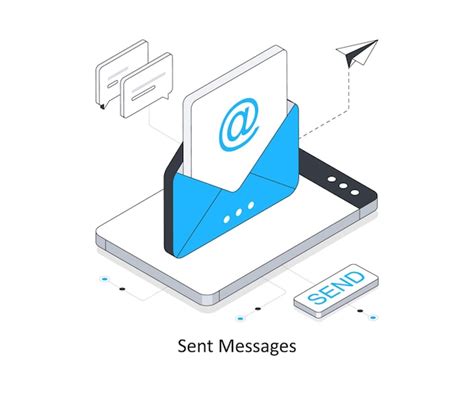 Premium Vector Sent Messages Isometric Stock Illustration Eps File