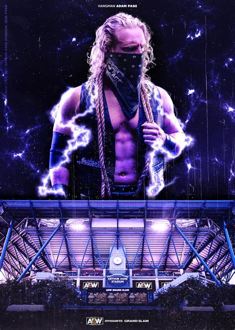 Hangman Adam Page At Arthur Ashe Stadium Oc R Squaredcircle