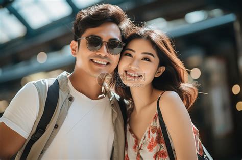 幸福的情侣合影高清图片下载 正版图片600681654 摄图网