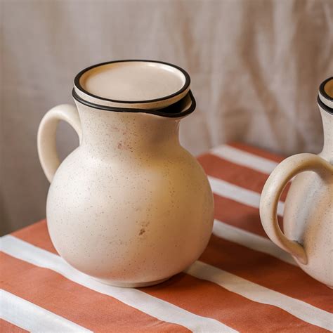 Venice Ceramic Water Jugs Set Of 2 Labelreyya