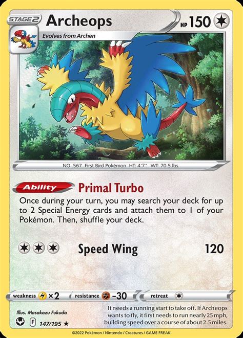 Archeops Sit 147 Pokemon Tcg Pok Cards