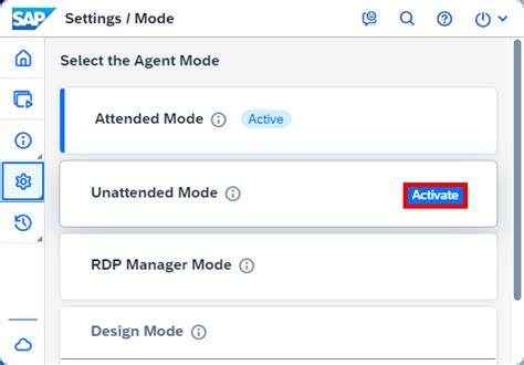 Agent Management Settings To Execute The Process With An Automation