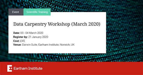 Data Carpentry Workshop 2020 Earlham Institute