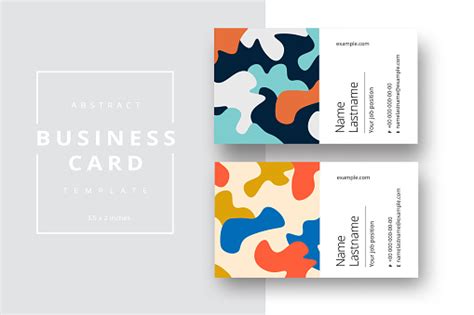 최신 유행 최소한의 추상 명함 템플릿입니다 기하학적 패턴의 현대적인 기업 문구 Id 레이아웃 정보 샘플 이름 텍스트와 벡터 패션