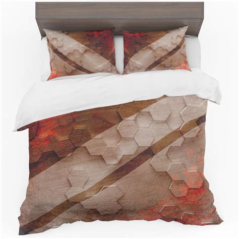 Abstract Honey Comb Pattern Duvet Cover Set Shop Today Get It Tomorrow