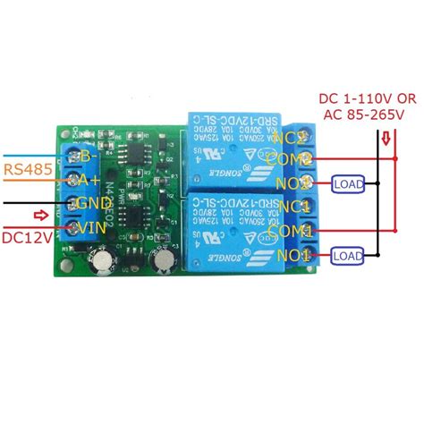 DC V ch RS Modbus Rtu รเลยบอรด PC UART Serial Port สำหรบมอเตอร PLC กลองควบคม