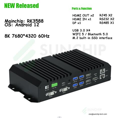 Rockchip RK PCBA Development Android Board HD LVDS EDP MIPI LCD Display Support