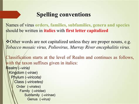 Virus Classification Of Plant Virus In Virus Pptx