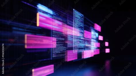 Dynamic Display Shows Code Modules Assembling Webpage Digital Elements