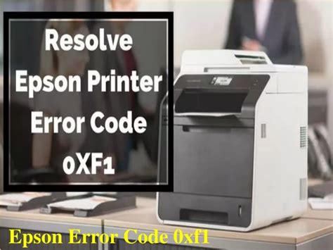 Ppt Resolve Epson Printer Error Code Xf Powerpoint Presentation Free Download Id