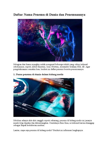 Daftar Nama Penemu Di Dunia Dan Penemuannya Pdf Daftar Nama Penemu Di Dunia Dan Penemuannya Pdf