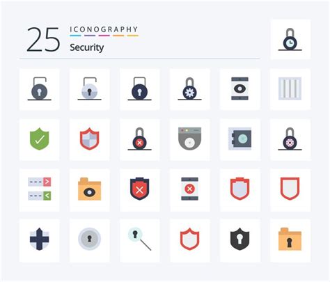 Premium Vector | Security 25 flat color icon pack including firewall ...