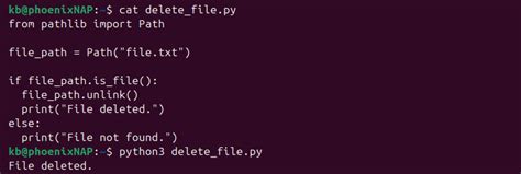 How To Delete A File In Python Phoenixnap Kb