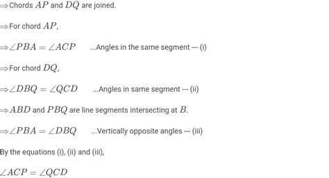 two circles intersect two points mathrm{b} and mathrm{c} through